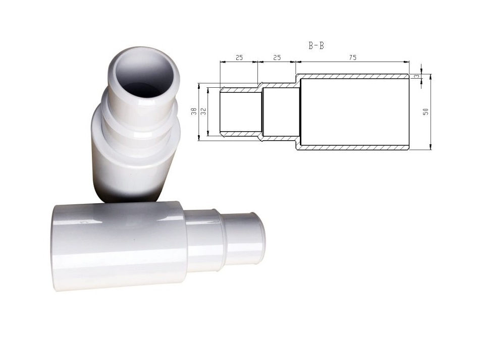 PVC -be ragasztható D50 - D38/D32 átalakító idom (1 pár) 3BTZ0039 ...