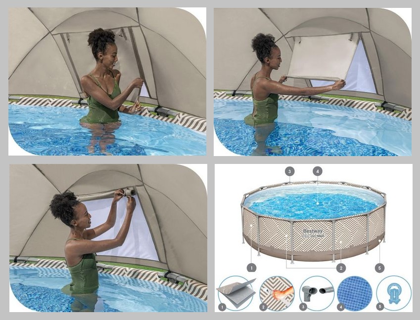 Bestway 396x107cm Steel Pro Max fémvázas medence szett 3m3/h vízforgatóval BW 561FY - Medence ...